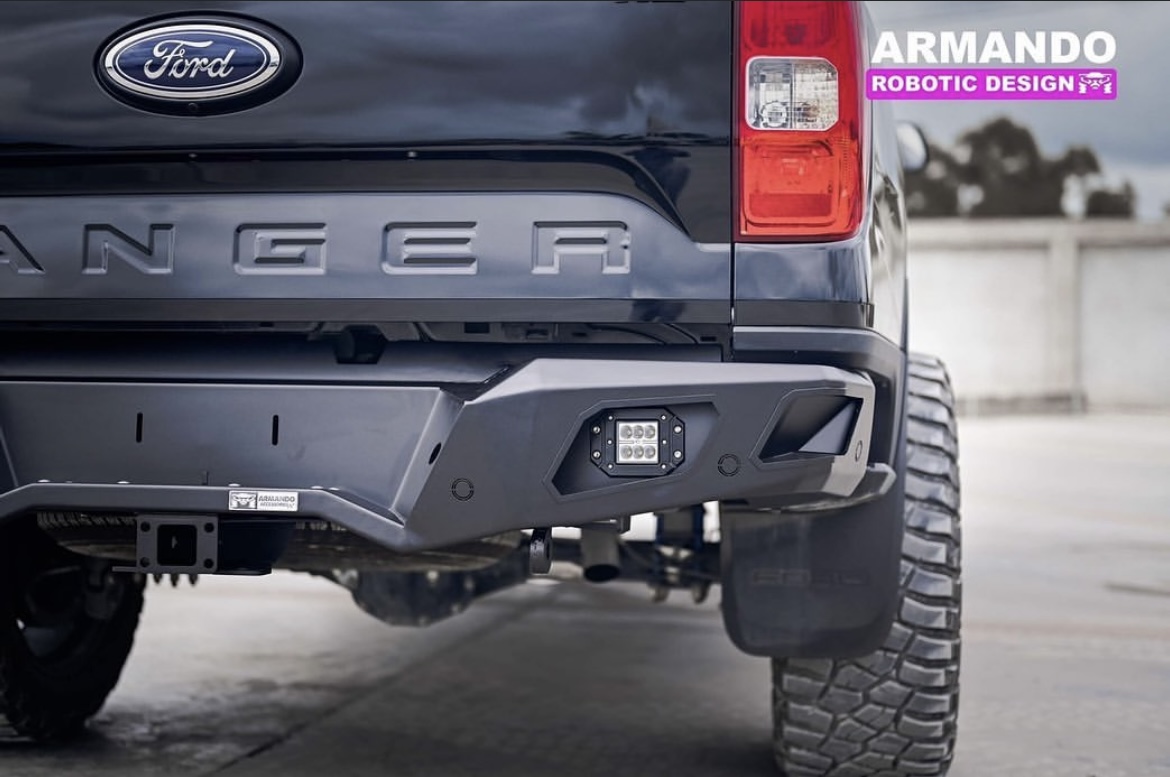 Ford Ranger 2022+ Armando Ultimate steel rear bumper - Flexi Pro Auto