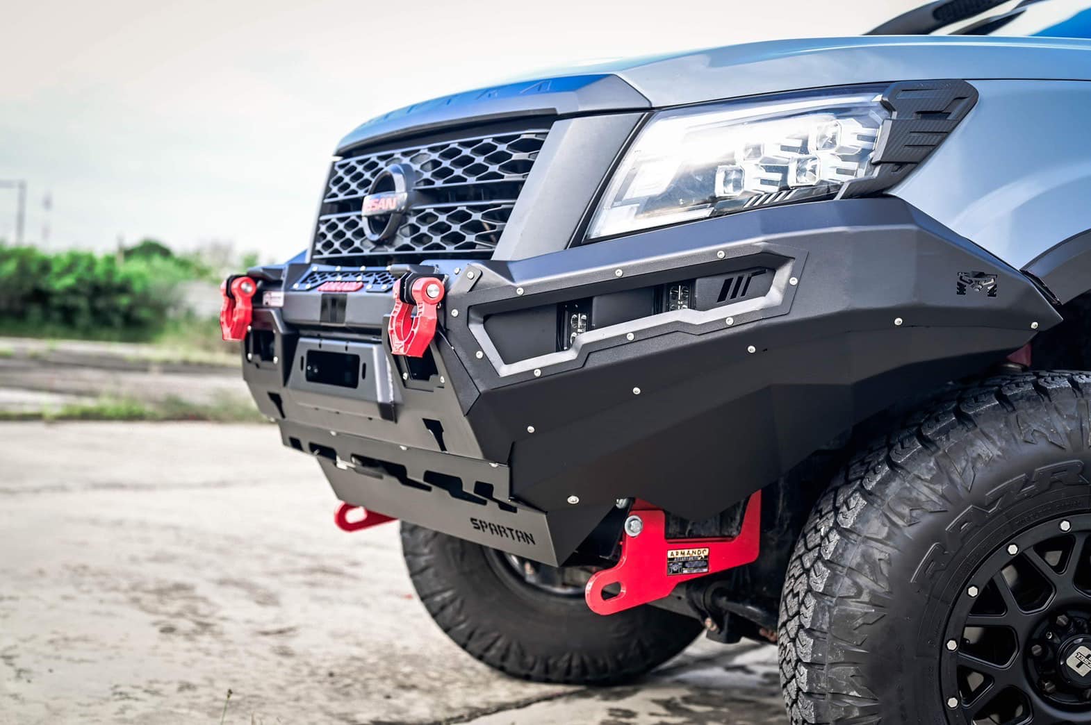 Nissan Navara 2021 + Spartan Armando front steel bumper - Flexi Pro Auto