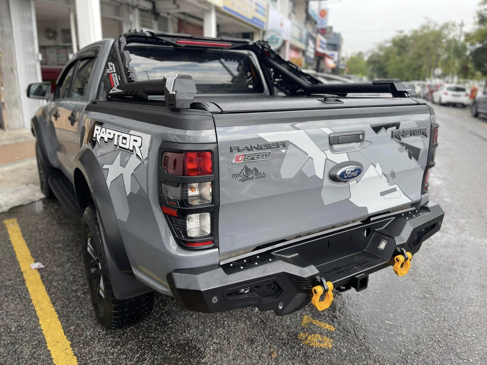 Ford Ranger Raptor 2018 – 2022 Armando Combat rear steel bumper - Flexi ...